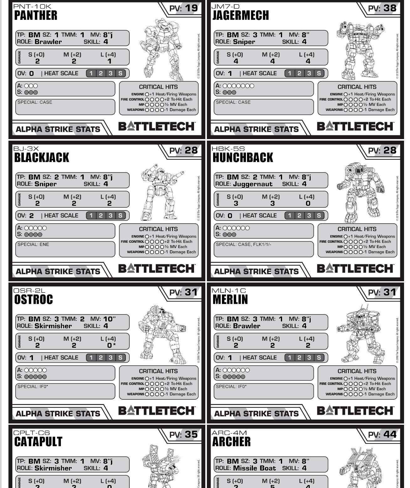 MasterUnitList - MechStrategen: BattleTech Alpha Strike & Halo ...