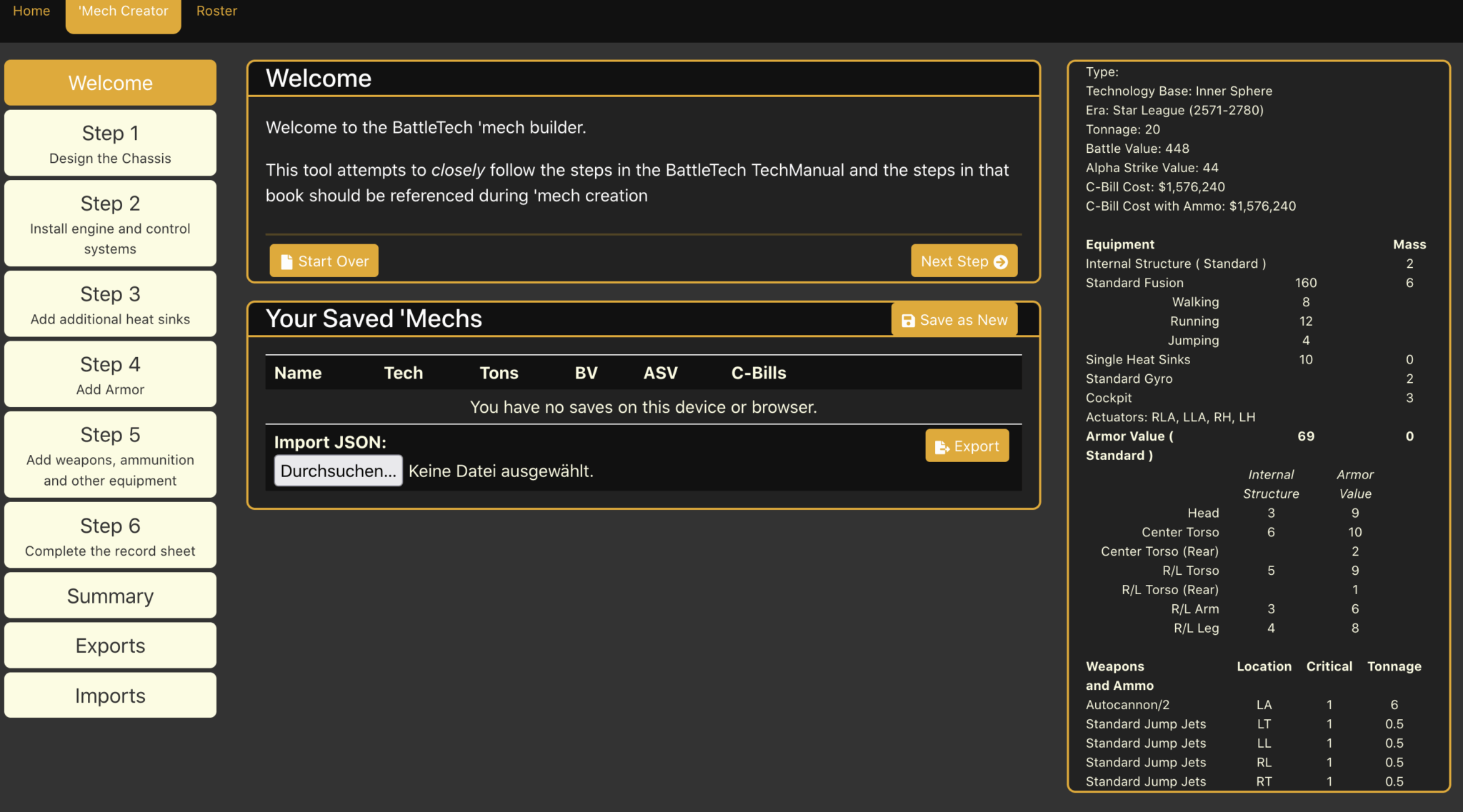 Jeff's BattleTech Tools (IIC) for Alpha Strike - MechStrategen ...