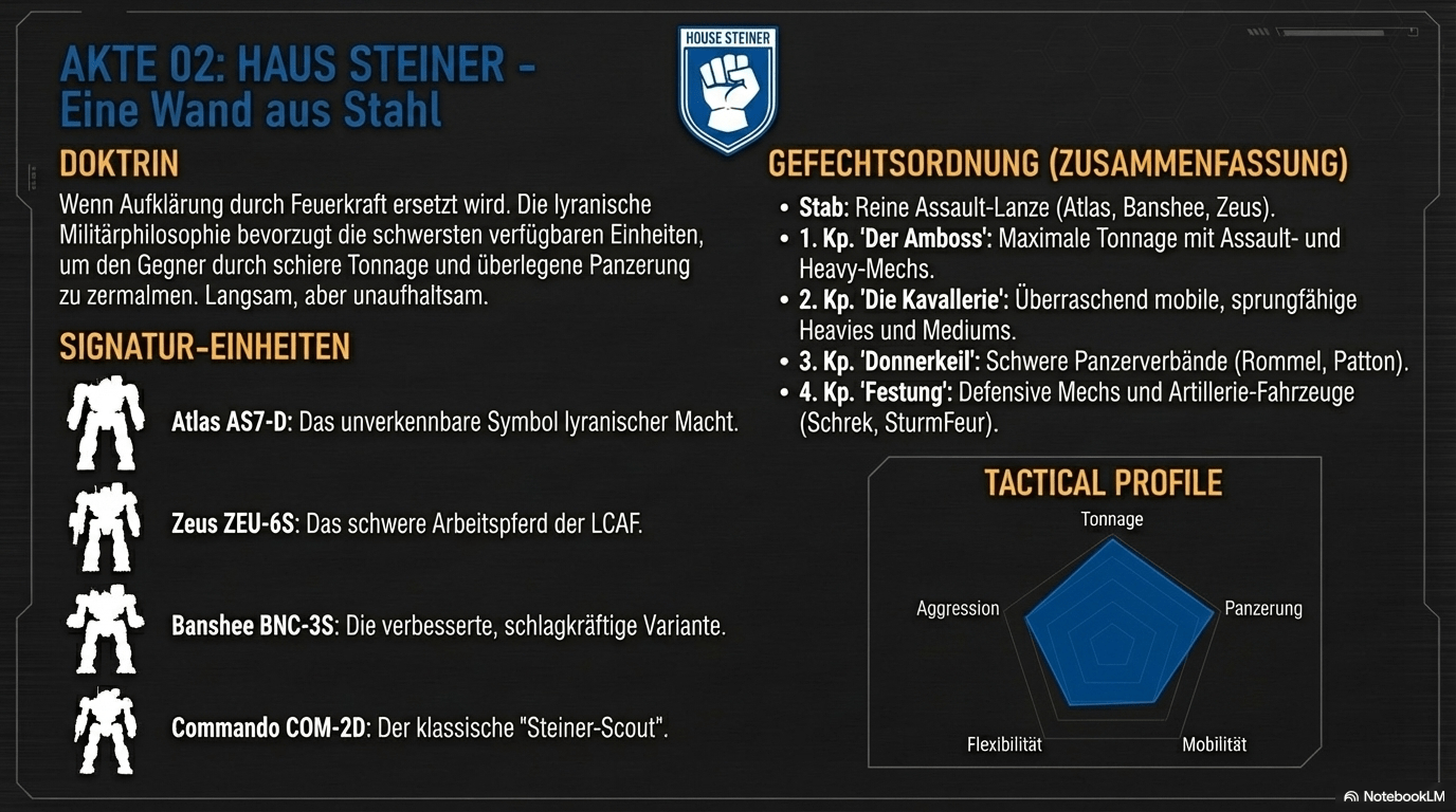 The Steiner battalion "Wall of steel" - MechStrategen: BattleTech Alpha ...